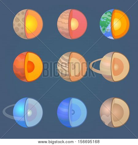 Solar Sytem Planets Vector & Photo (Free Trial) | Bigstock