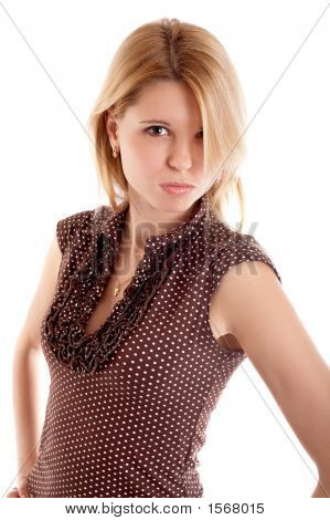 Girl Frown Look Image & Photo (Free Trial) | Bigstock