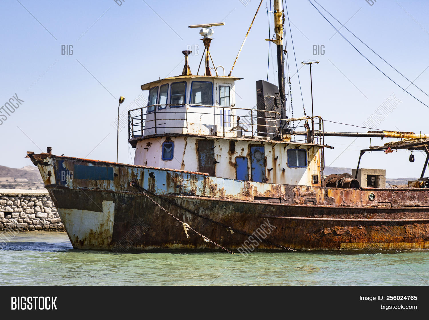 Old Rusty Ship Harbor Image & Photo (Free Trial) | Bigstock