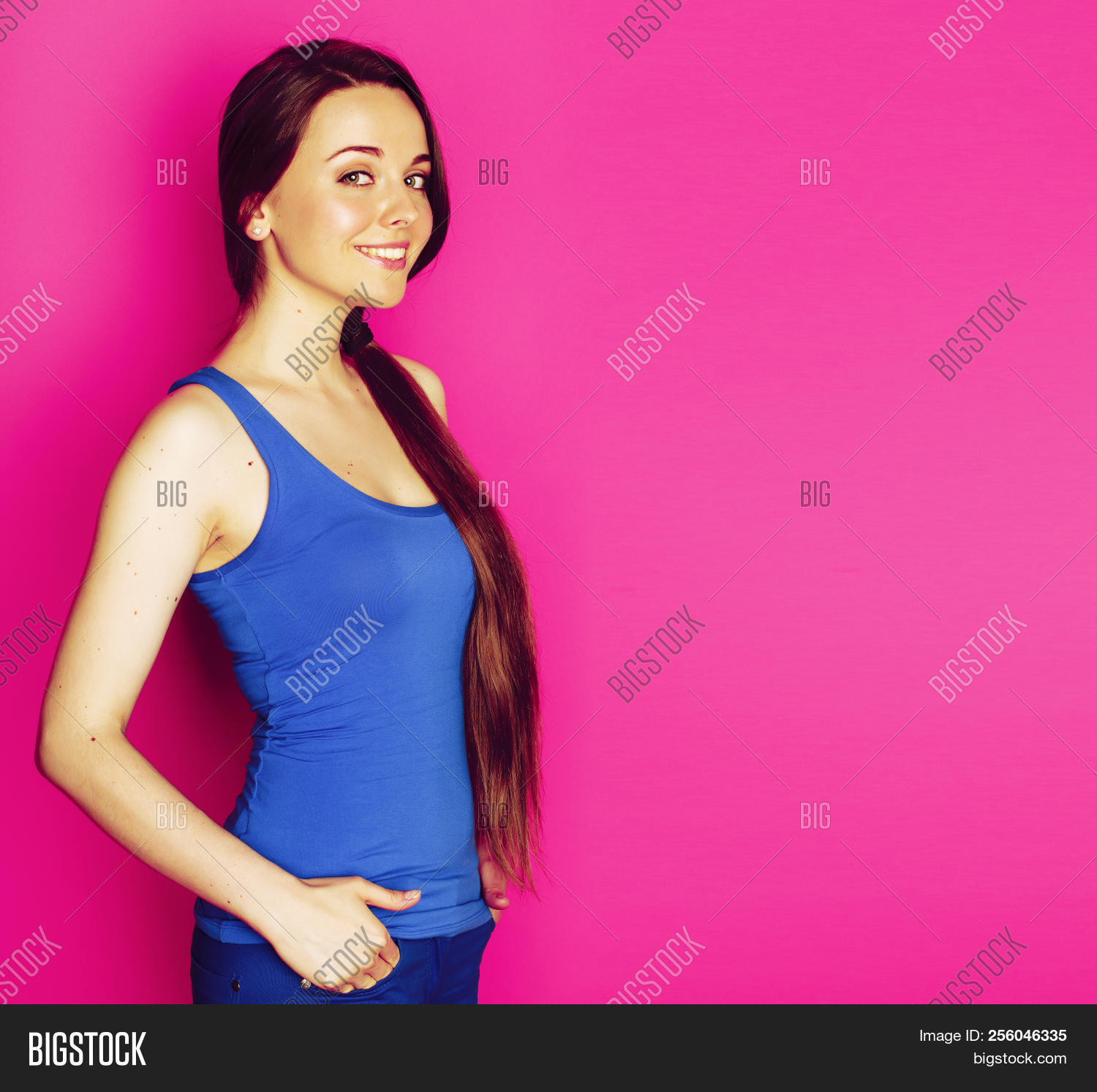 Young Happy Slim Girl Image & Photo (Free Trial) | Bigstock