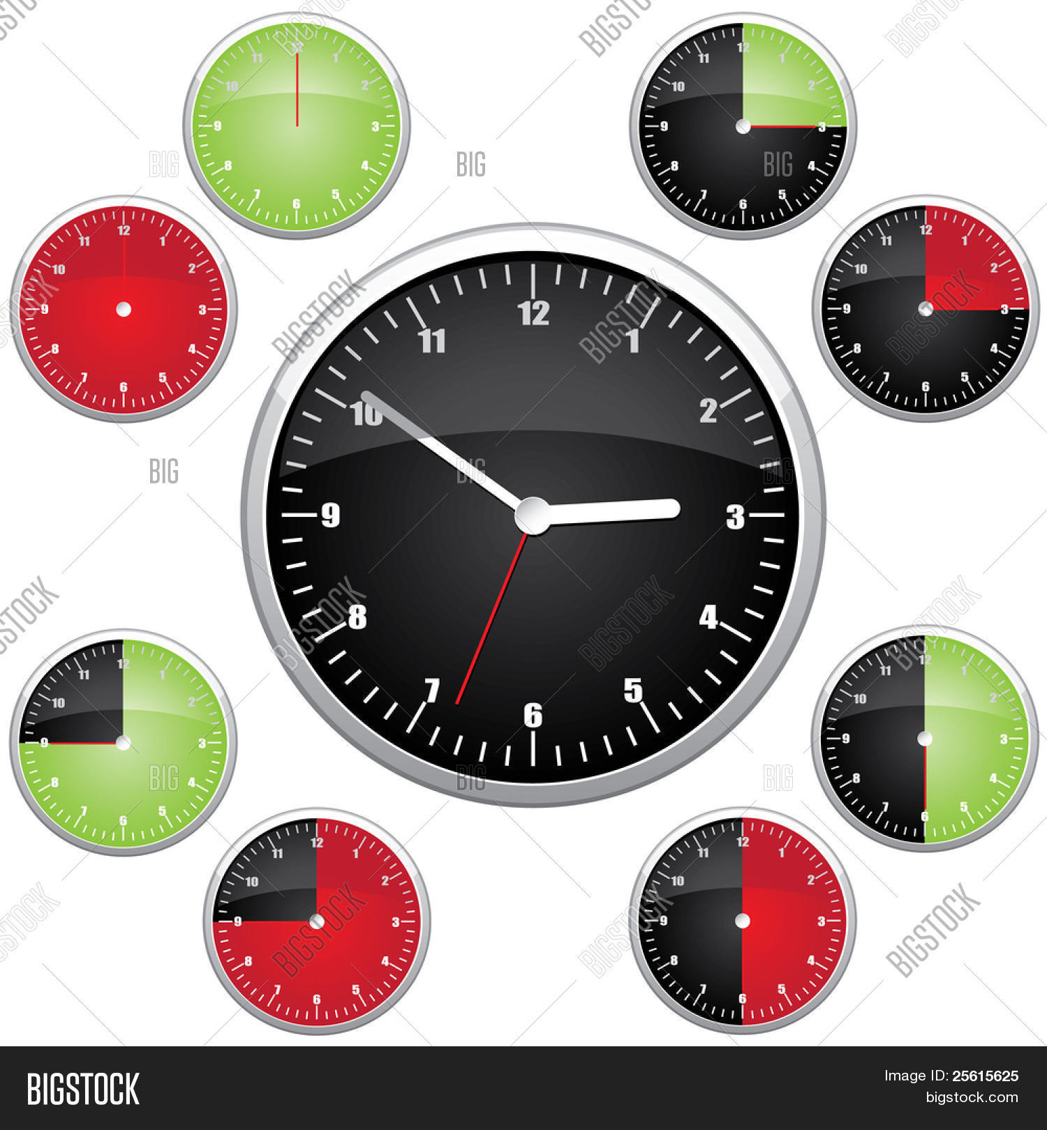 Clock Illustration. Vector & Photo (Free Trial) | Bigstock