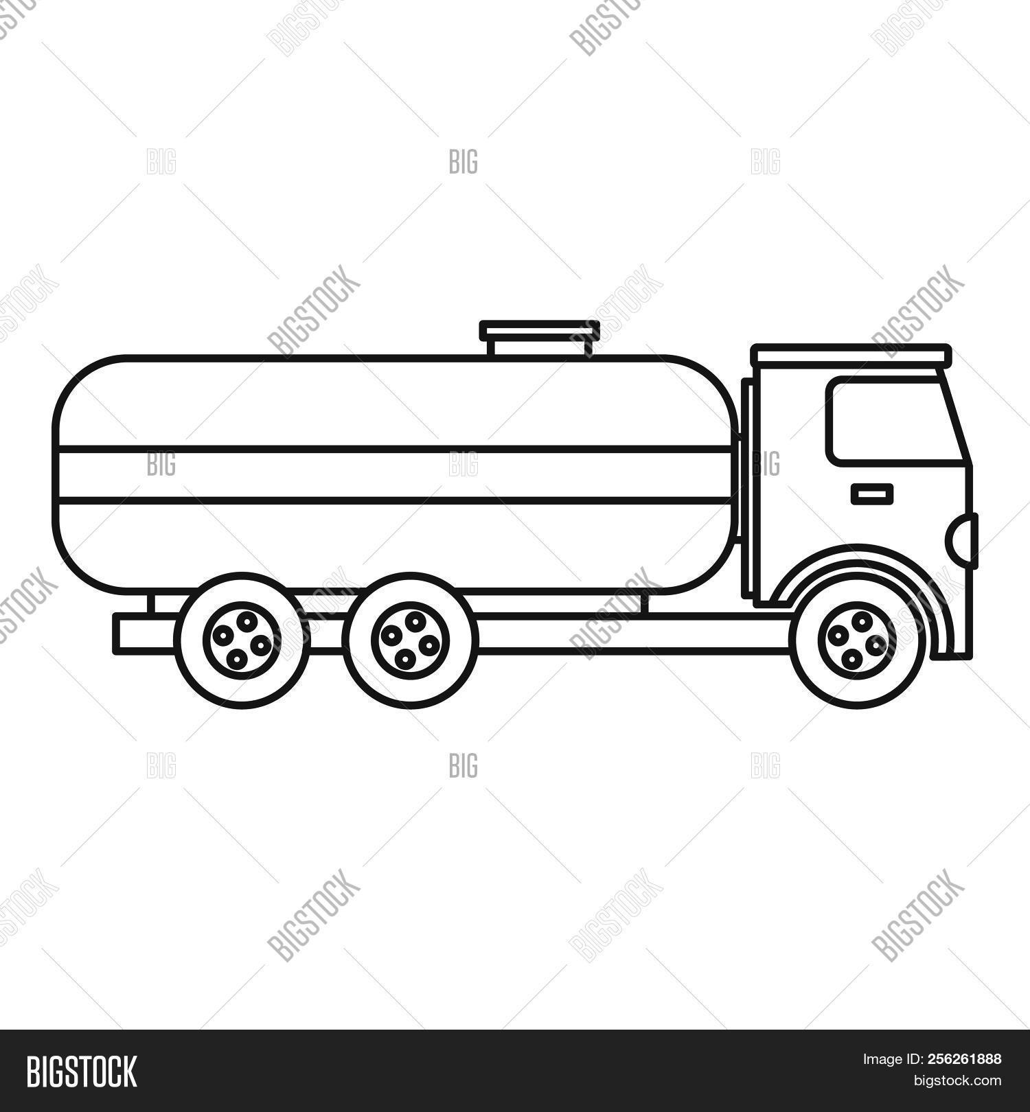 Fuel Tanker Truck Icon Image & Photo (Free Trial) | Bigstock