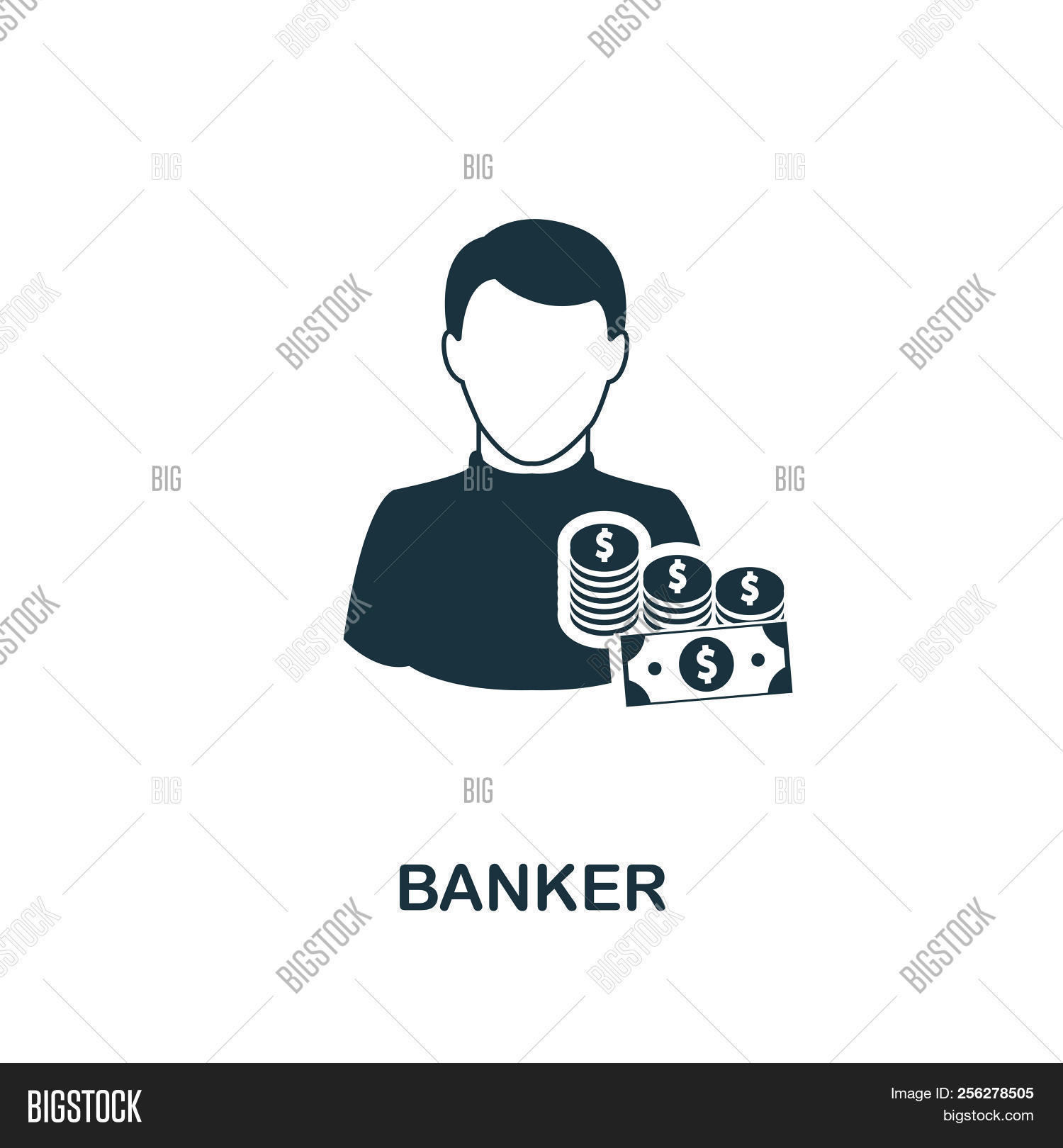 Banker Icon. Image & Photo (Free Trial) | Bigstock