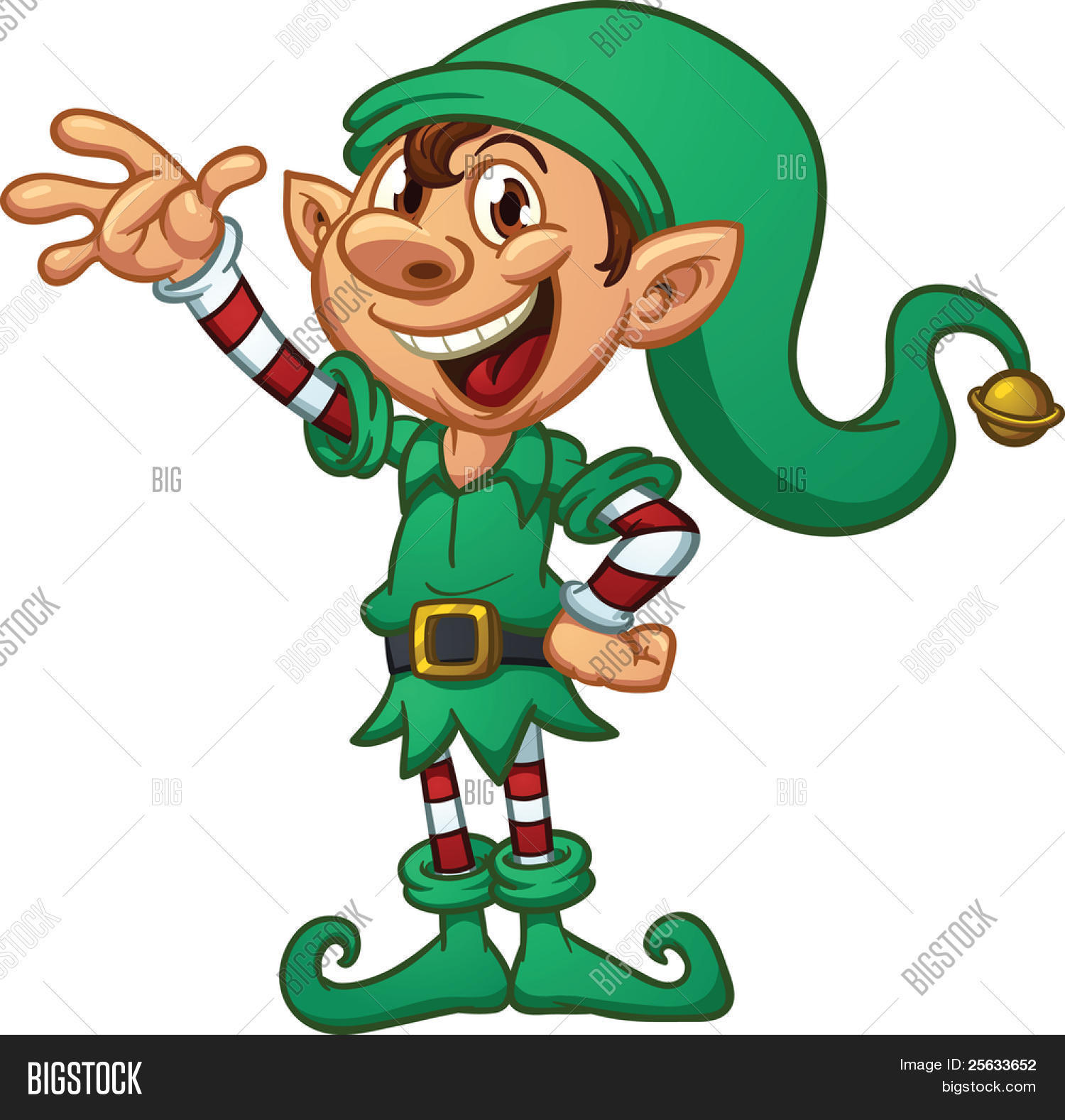 Vector y foto Elfo De Navidad De (prueba gratis) | Bigstock