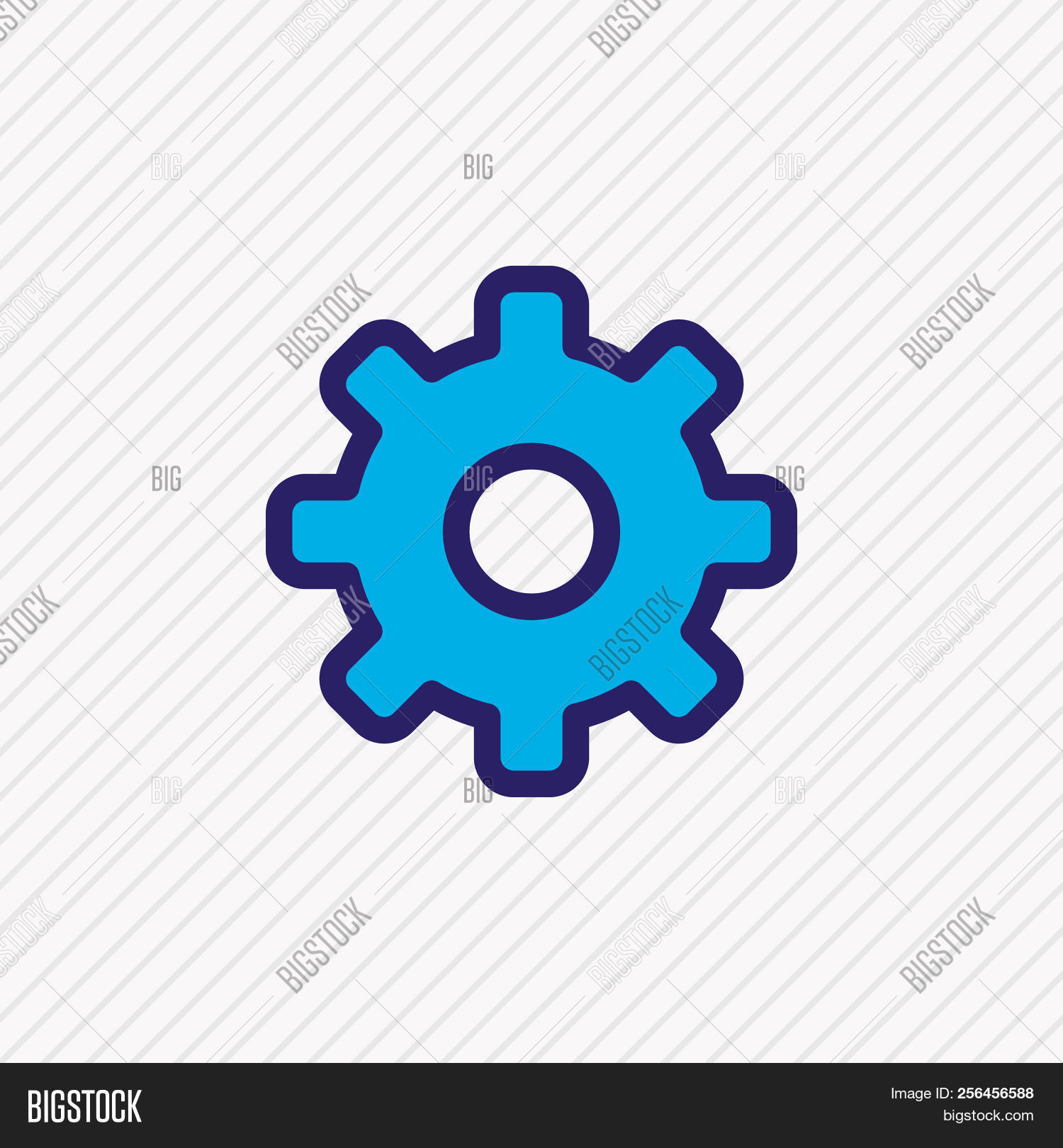 Illustration Cog Icon Image & Photo (Free Trial) | Bigstock