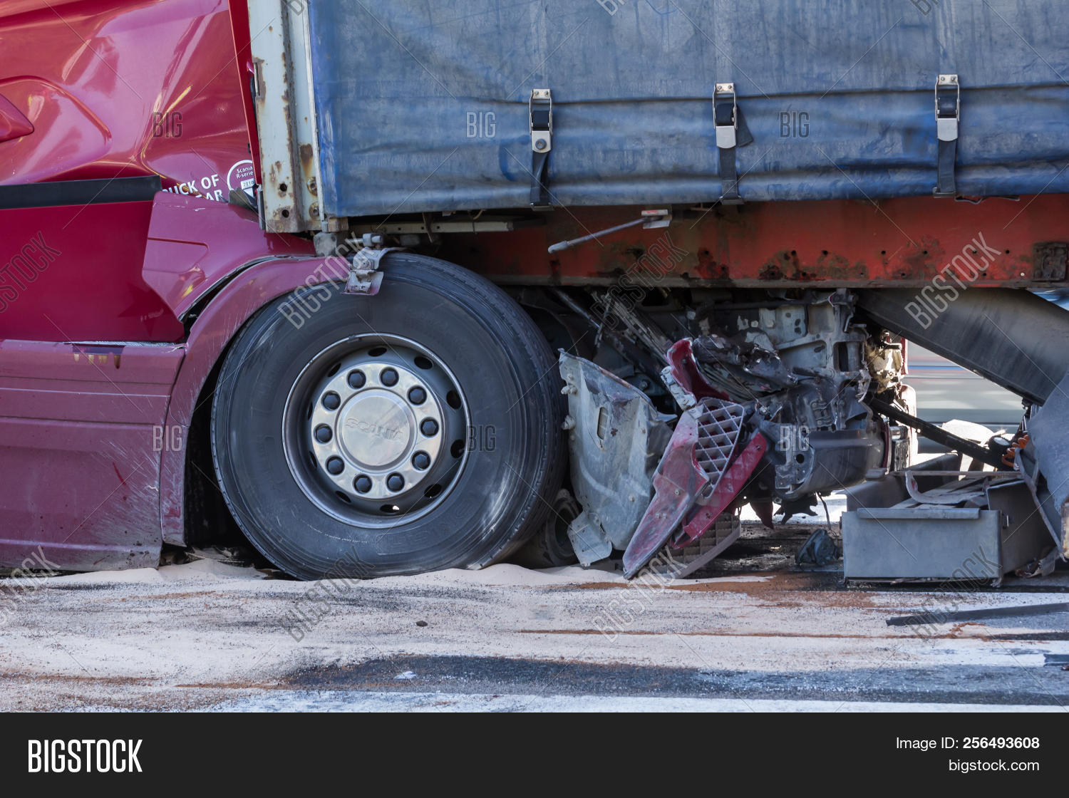 Collision Two Trucks Image & Photo (Free Trial) | Bigstock