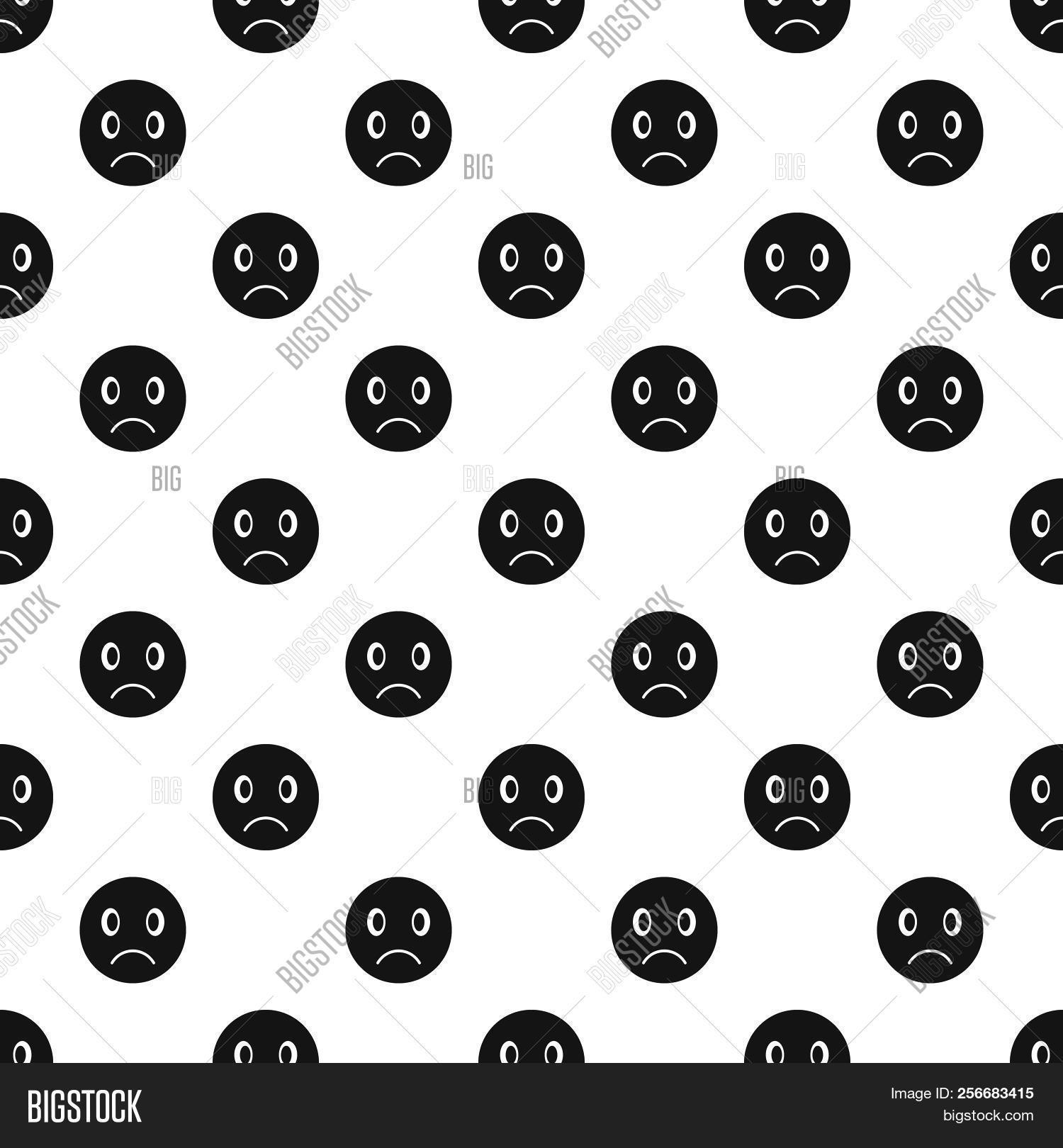 Sad Face Pattern. Image & Photo (Free Trial) | Bigstock