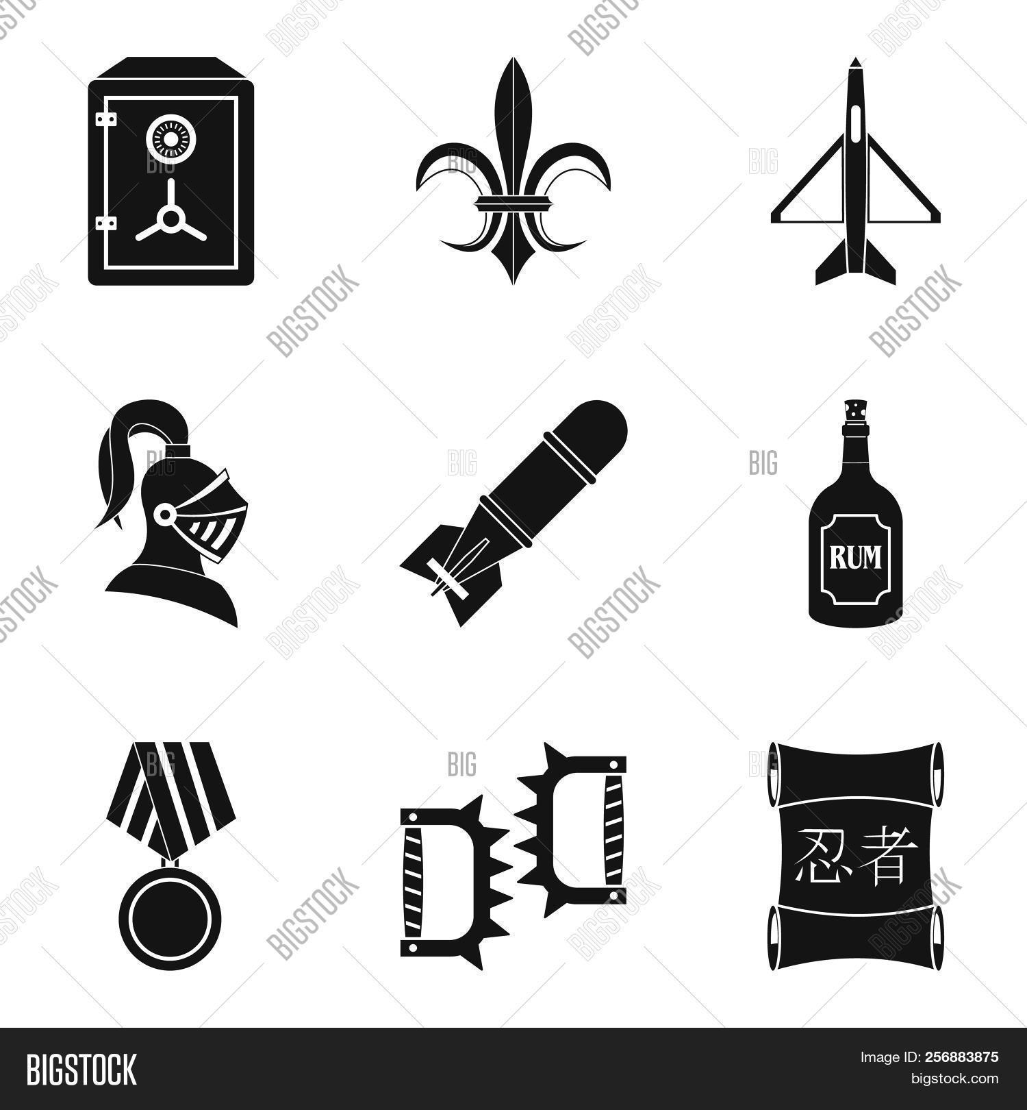 Ordnance Icons Set. Image & Photo (Free Trial) | Bigstock