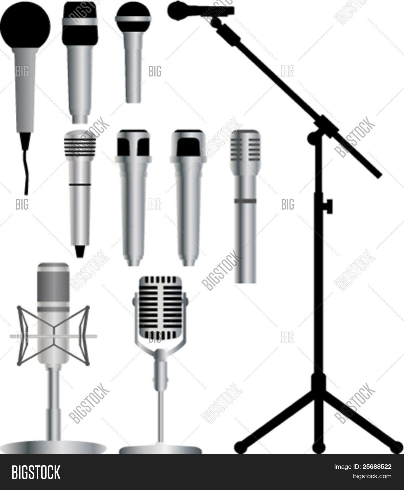 Microphone Vector Vector & Photo (Free Trial) | Bigstock