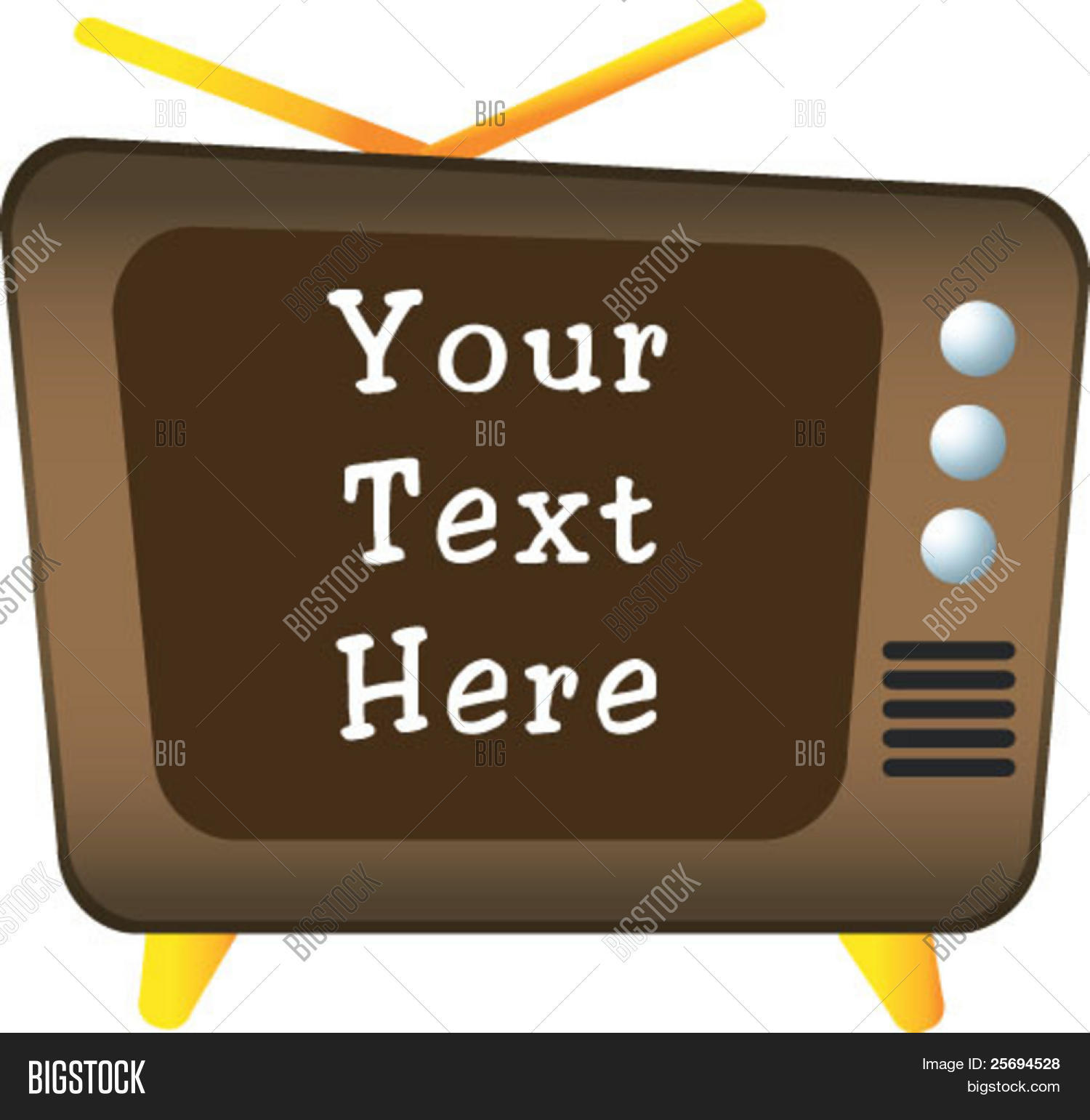 Cartoon TV Vector & Photo (Free Trial) | Bigstock