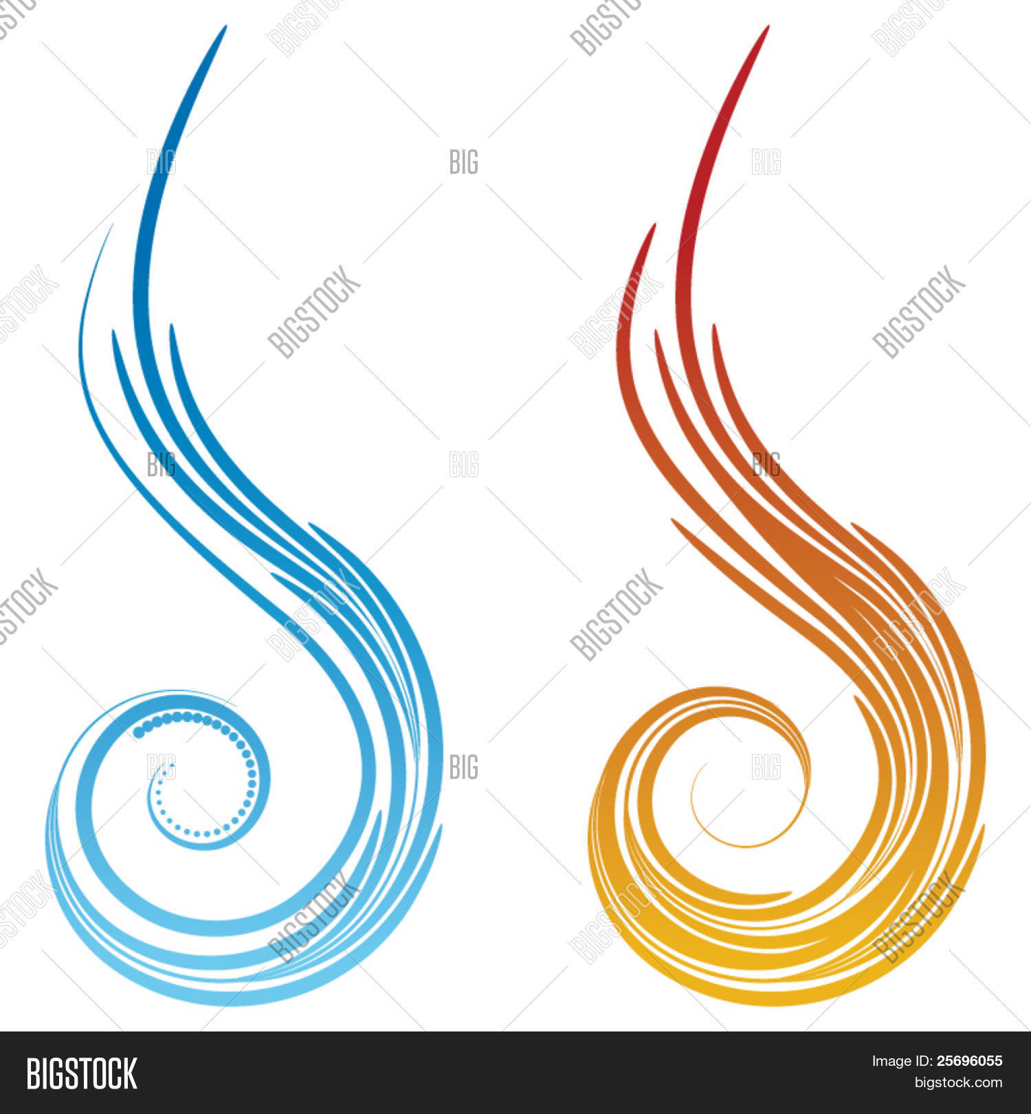 Water Fire Symbols Vector & Photo (Free Trial) | Bigstock