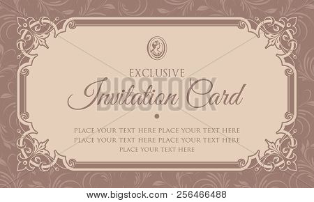 Exclusive Invitation Vector & Photo (Free Trial) | Bigstock