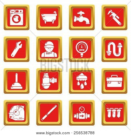 Plumber Symbols Icons Image & Photo (Free Trial) | Bigstock