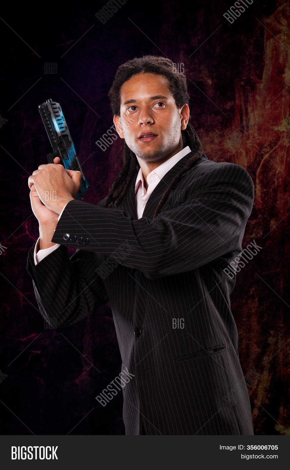 Powerful Young Man Gun Image & Photo (Free Trial) | Bigstock