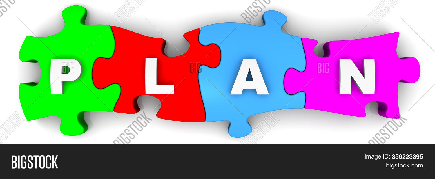 Plan. Word On Image & Photo (Free Trial) | Bigstock