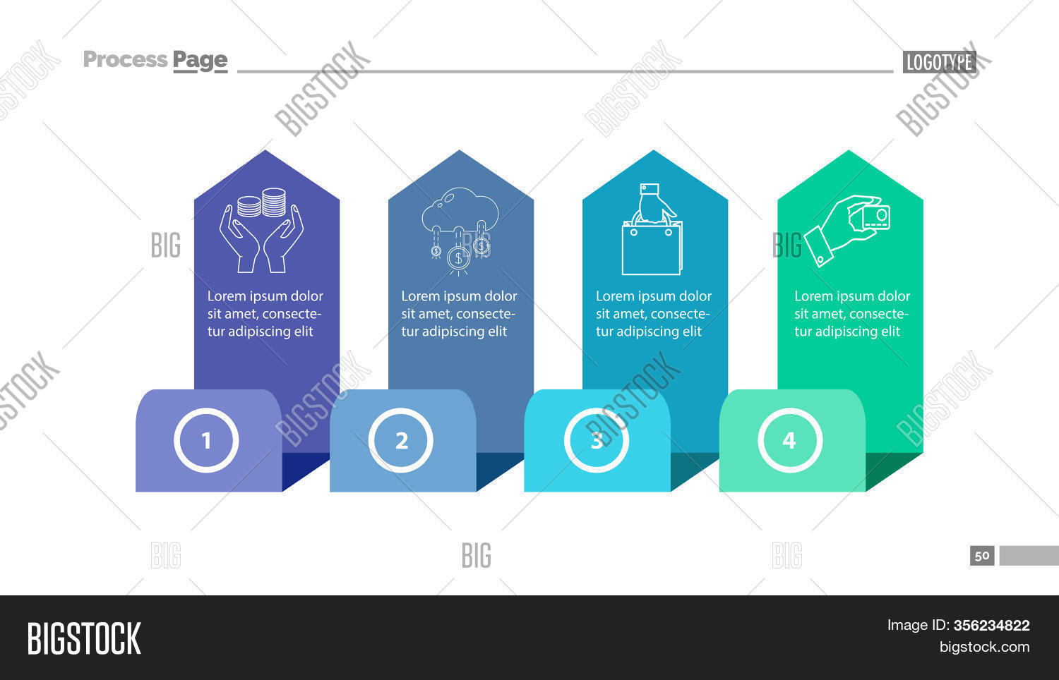 Four Step Process Image & Photo (Free Trial) | Bigstock