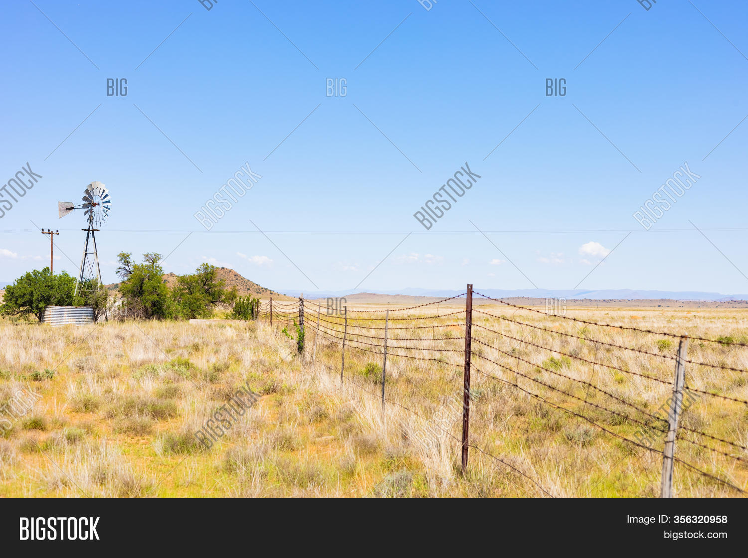 Windmill On Farm Rural Image & Photo (Free Trial) | Bigstock