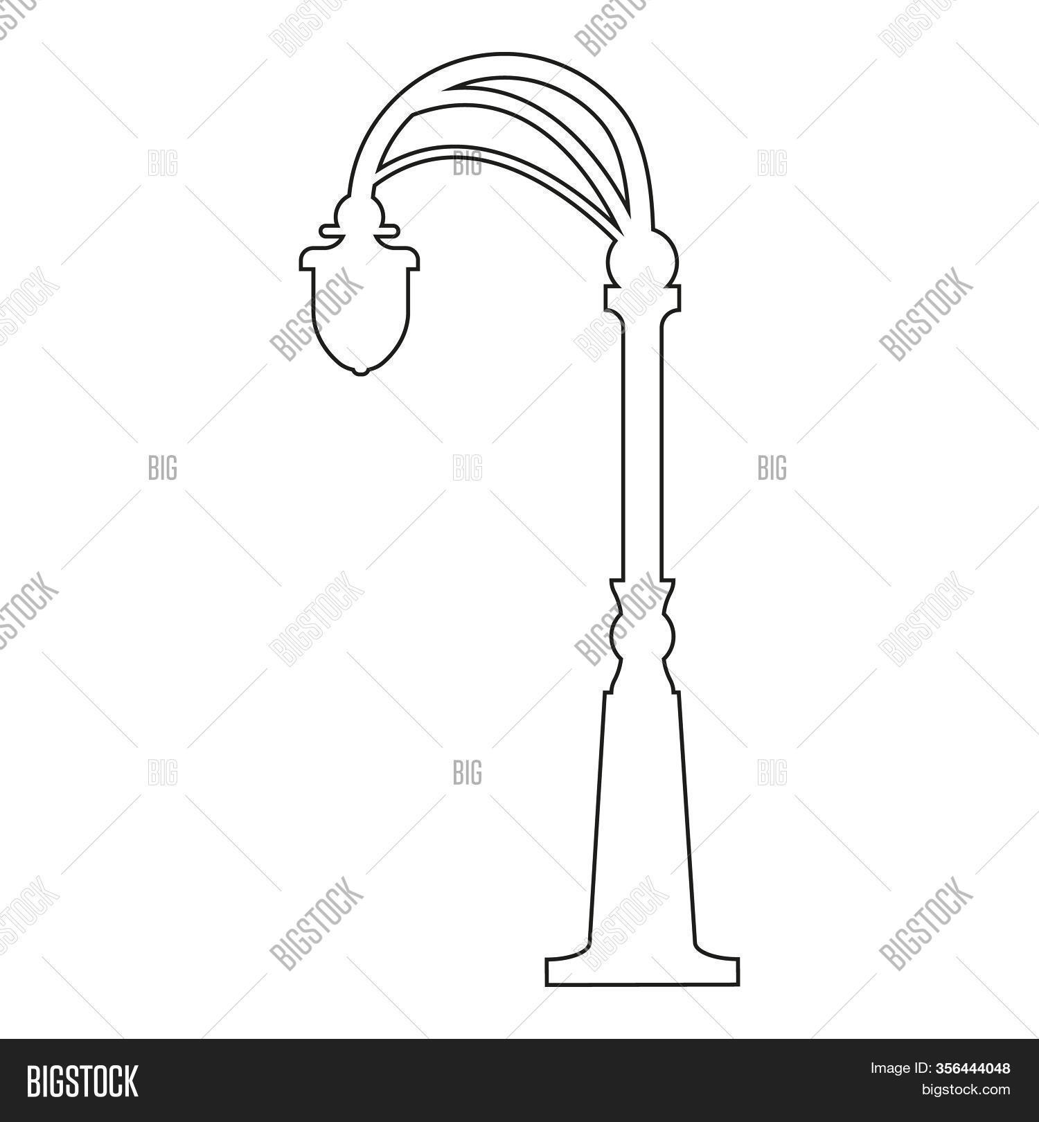 Outline Street Light Image & Photo (Free Trial) | Bigstock