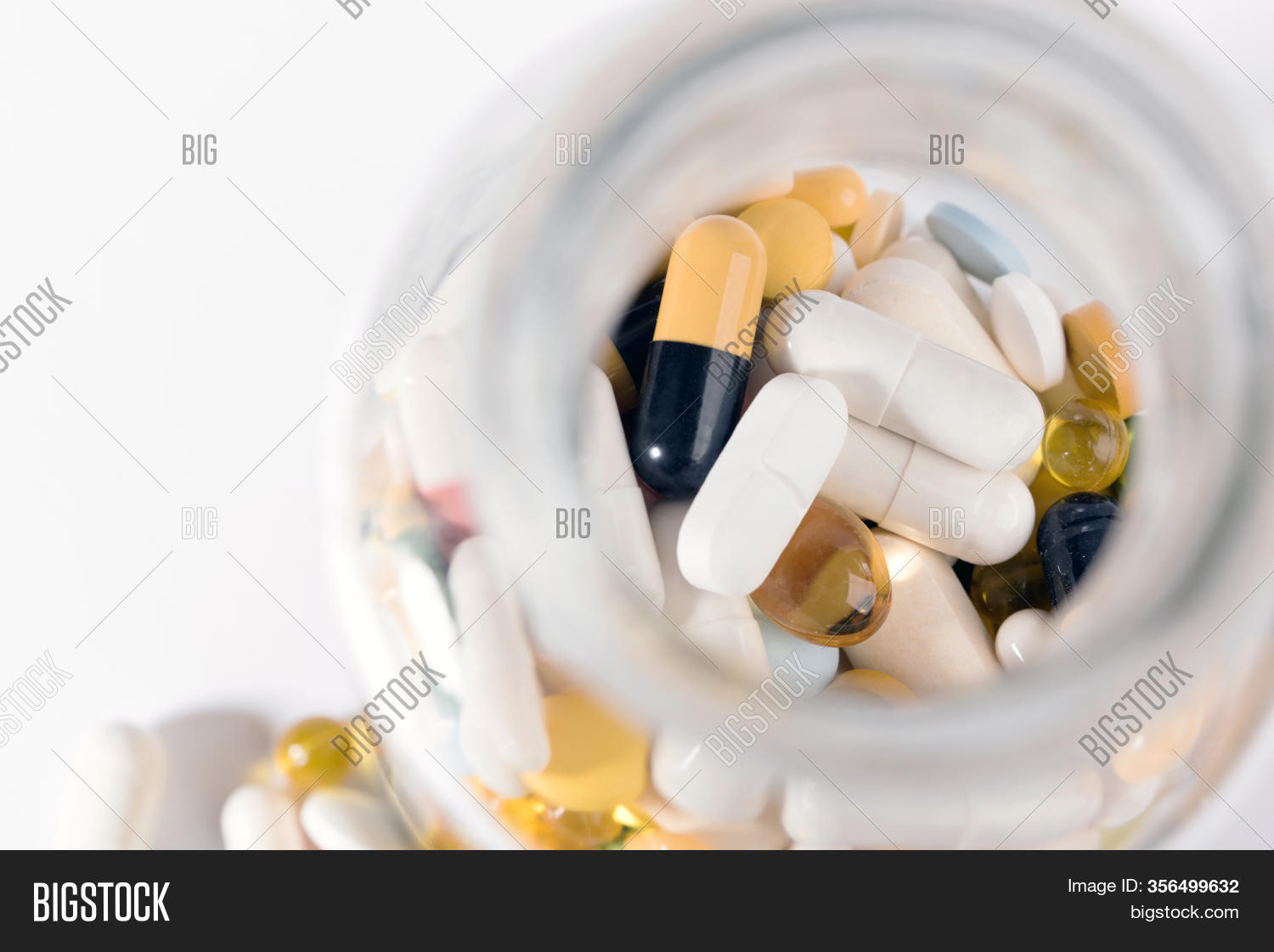 Pills Spilled Out Pill Image & Photo (Free Trial) | Bigstock