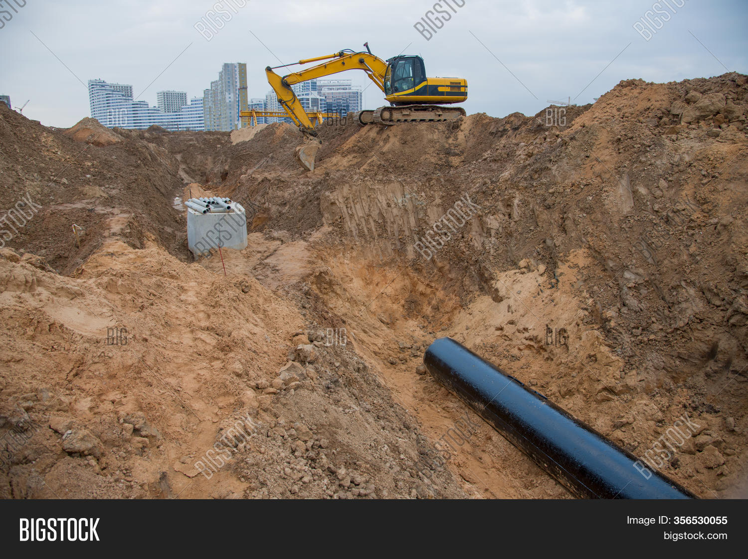 Excavator During Image & Photo (Free Trial) | Bigstock