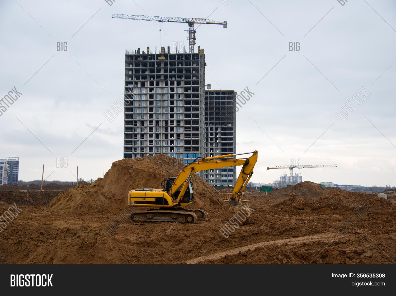 Excavator Building Image & Photo (Free Trial) | Bigstock