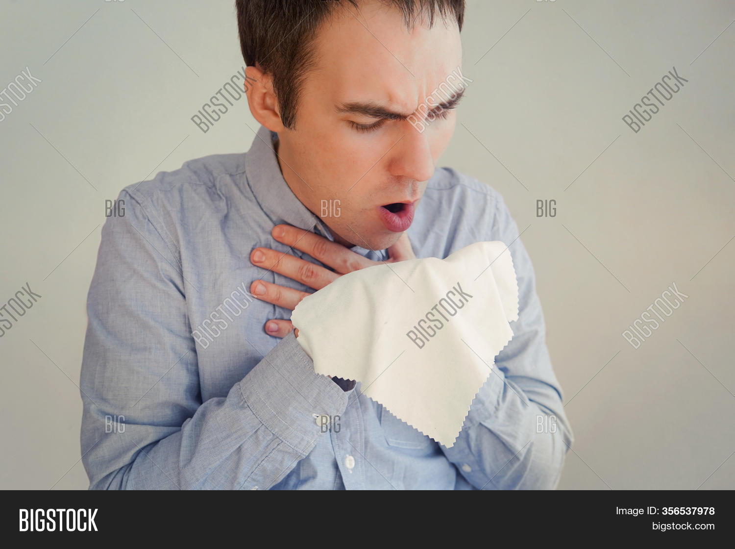 Man Coughing. Young Image & Photo (Free Trial) | Bigstock