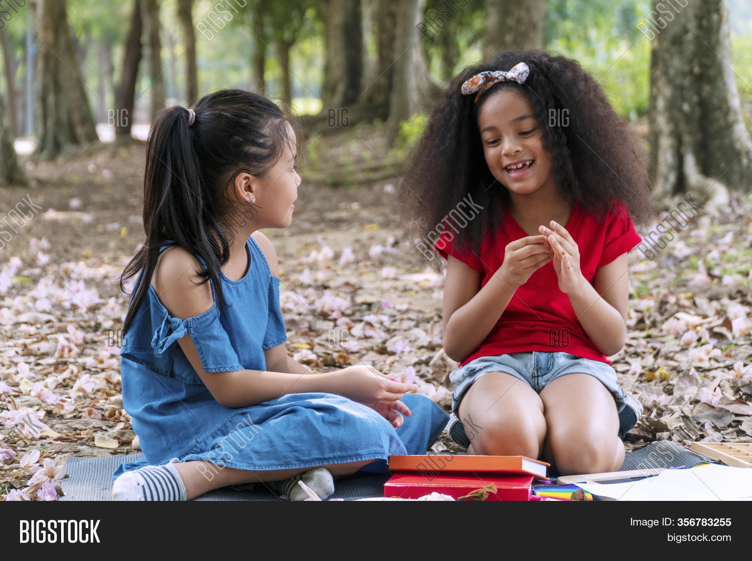Cheerful Two Kid Girl Image & Photo (Free Trial) | Bigstock