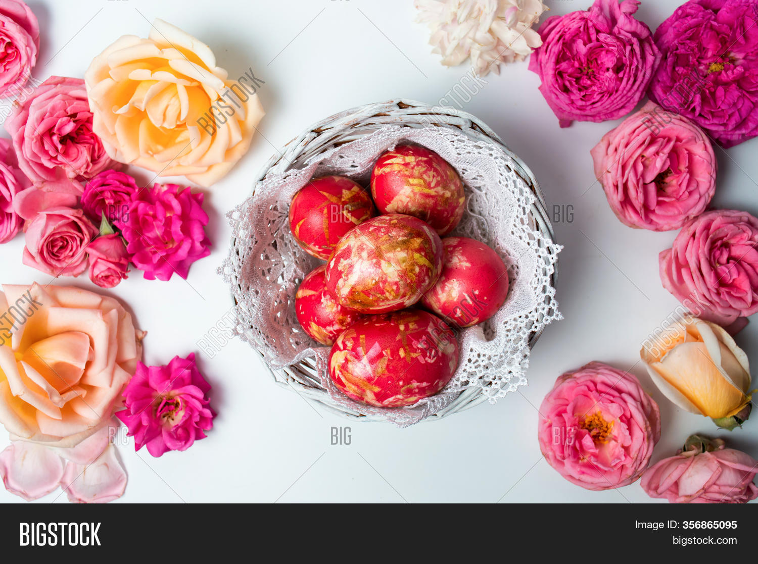 Easter Eggs Roses Image & Photo (Free Trial) | Bigstock