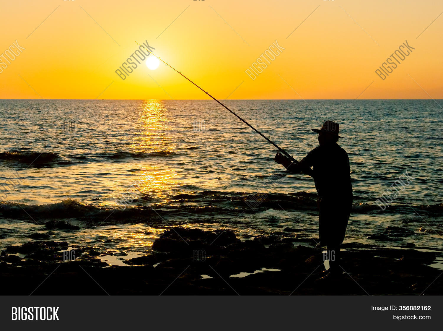 Fisherman Sunset Image & Photo (Free Trial) | Bigstock