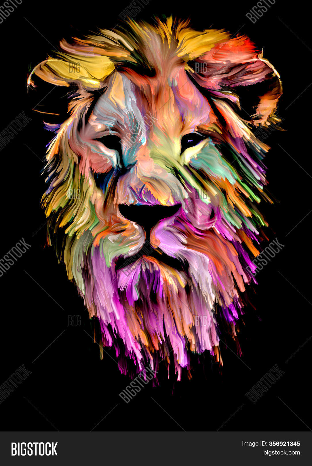Rainbow Lion Image & Photo (Free Trial) | Bigstock