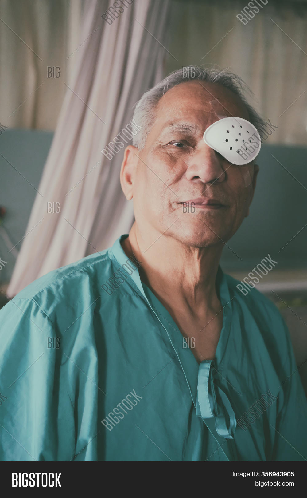 Patient Covering Eye Image & Photo (Free Trial) | Bigstock