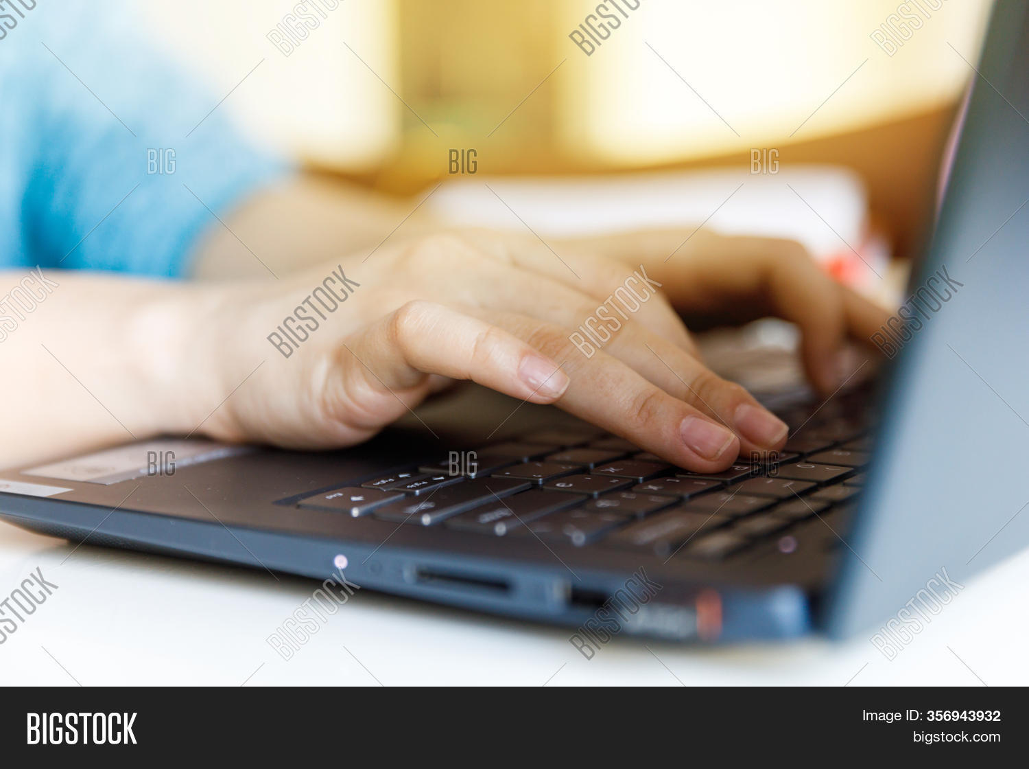 Female Hand On Laptop Image & Photo (Free Trial) | Bigstock