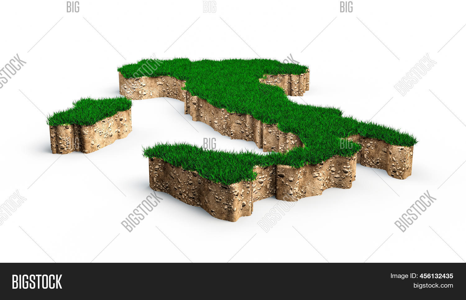 Italy Map Soil Land Image & Photo (Free Trial) | Bigstock