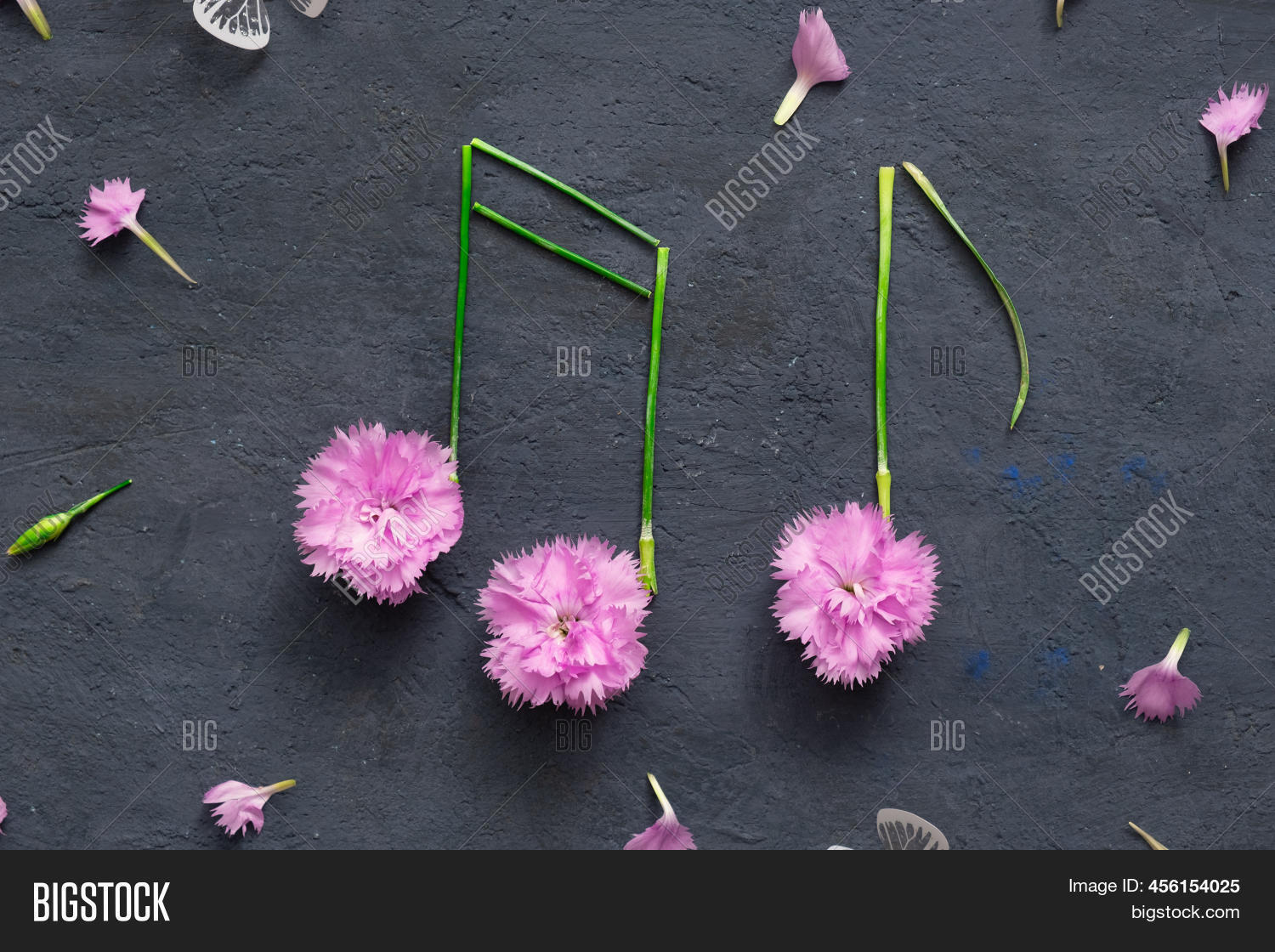 Music Notes Flowers Image & Photo (Free Trial) | Bigstock