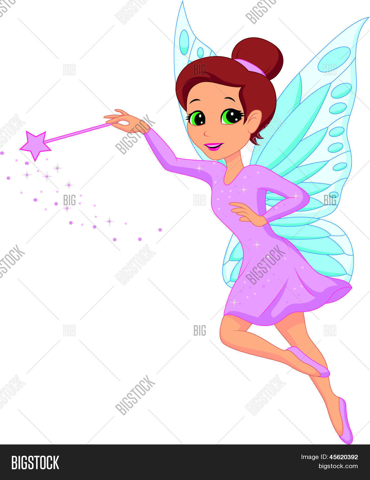 Cute Fairy Cartoon Vector & Photo (Free Trial) | Bigstock