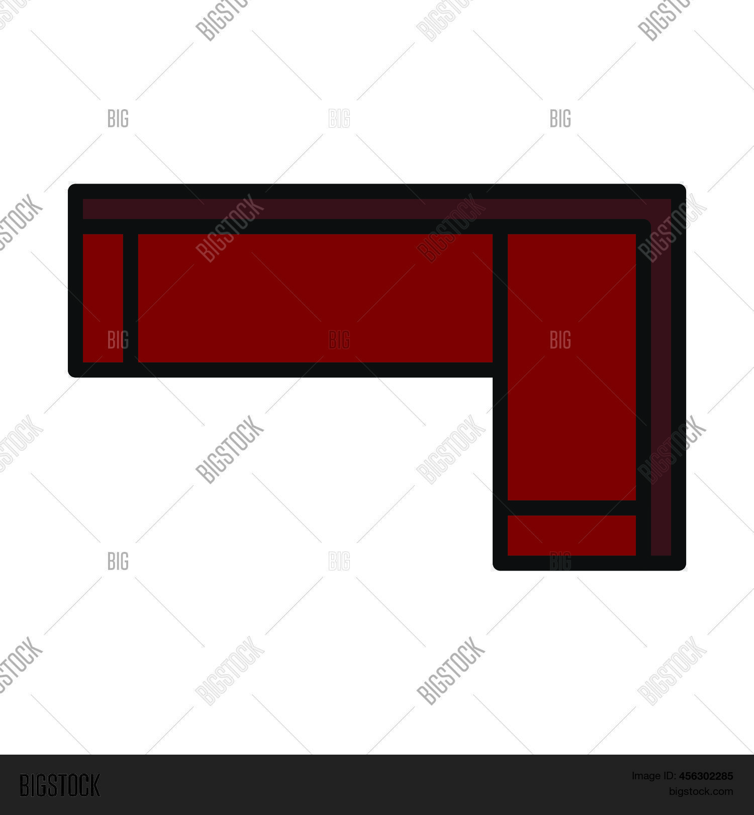 Corner Sofa Icon. Vector & Photo (Free Trial) | Bigstock