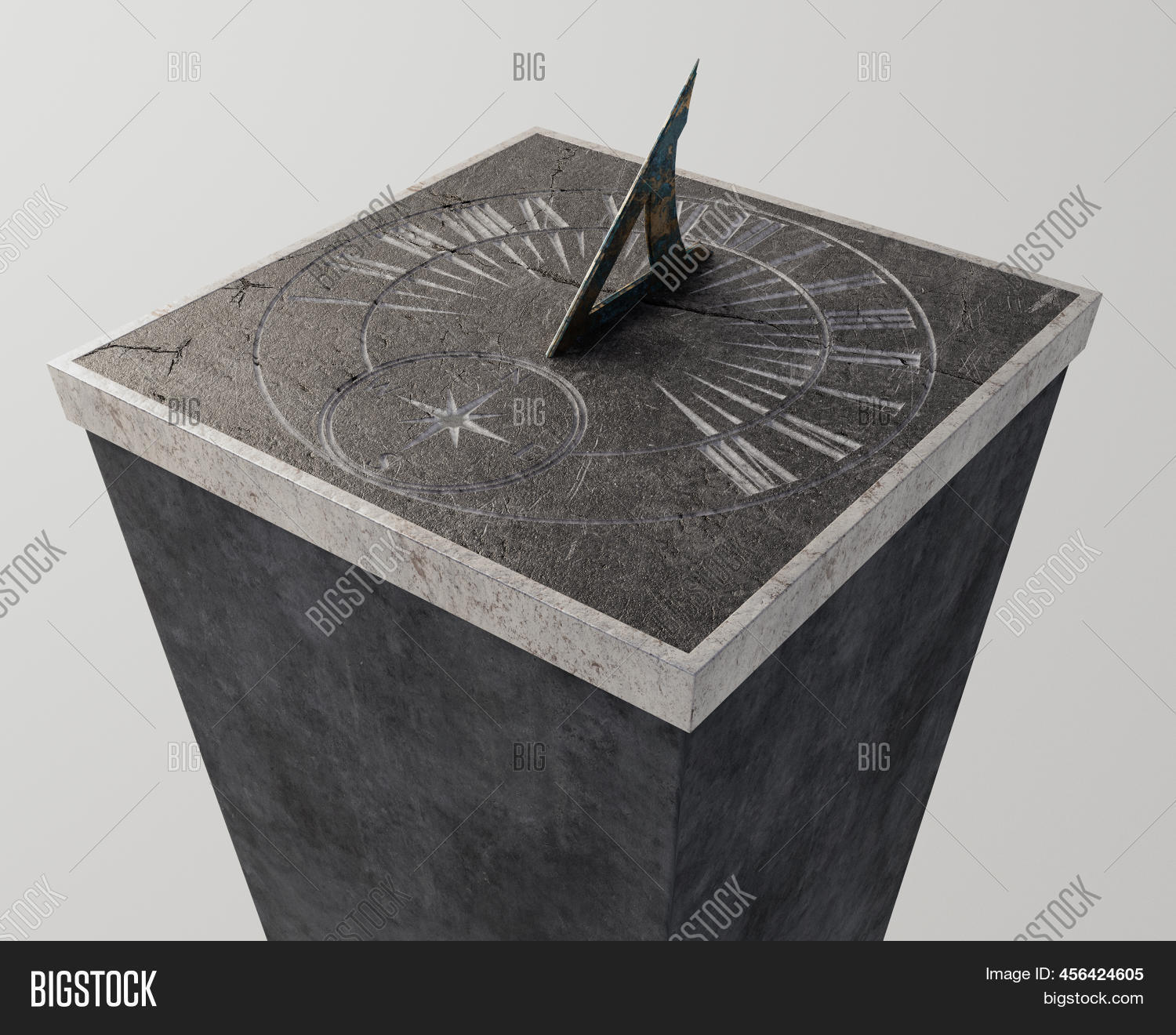 Square Stone Sundial Image & Photo (Free Trial) | Bigstock