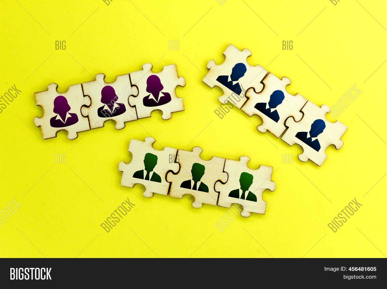 Puzzle Icon Group Team Image & Photo (Free Trial) | Bigstock