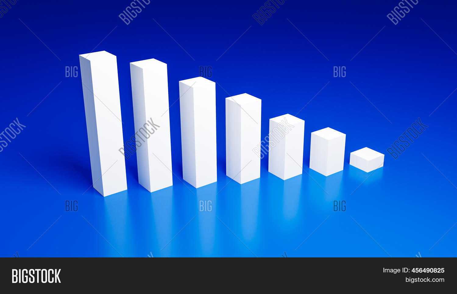 White Graph Chart 3d Image & Photo (Free Trial) | Bigstock