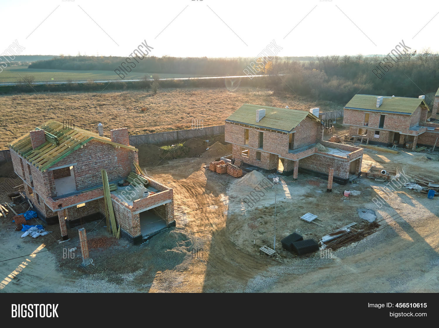 Aerial View New Homes Image & Photo (Free Trial) | Bigstock