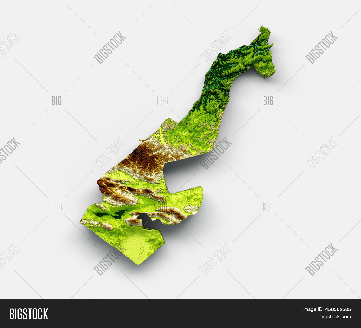 Monaco Map Shaded Image & Photo (Free Trial) | Bigstock