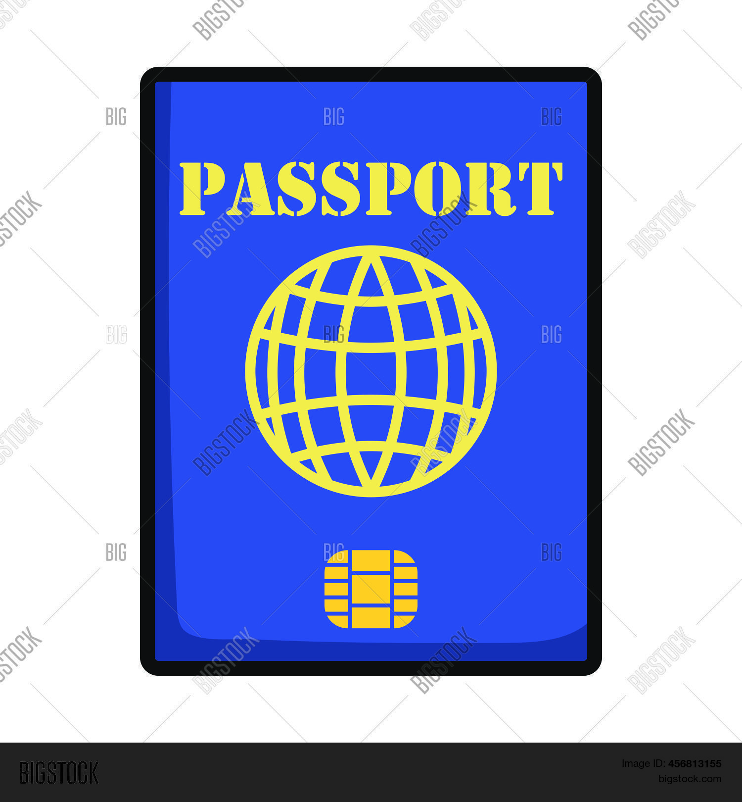 Icon Passport Chip. Vector & Photo (Free Trial) | Bigstock