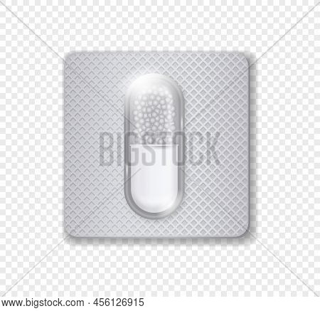 Realistic Pill. Oval Vector & Photo (Free Trial) | Bigstock