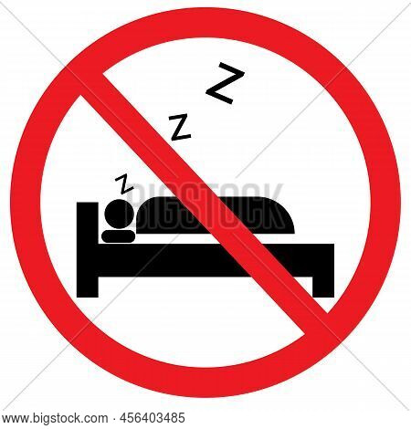 No Sleeping Icon On Vector & Photo (Free Trial) | Bigstock