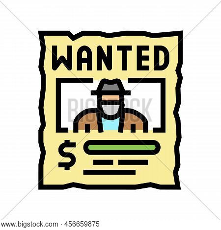 Wanted Poster Color Vector & Photo (Free Trial) | Bigstock