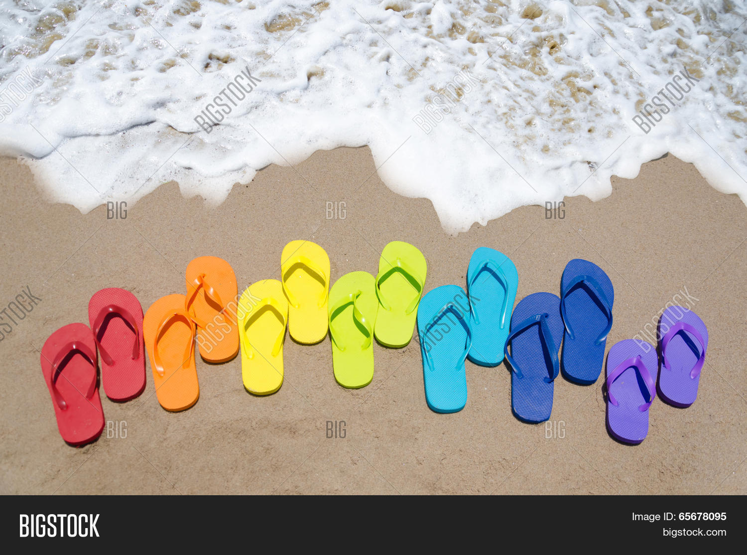 Color Flip Flops By Image & Photo (Free Trial) | Bigstock