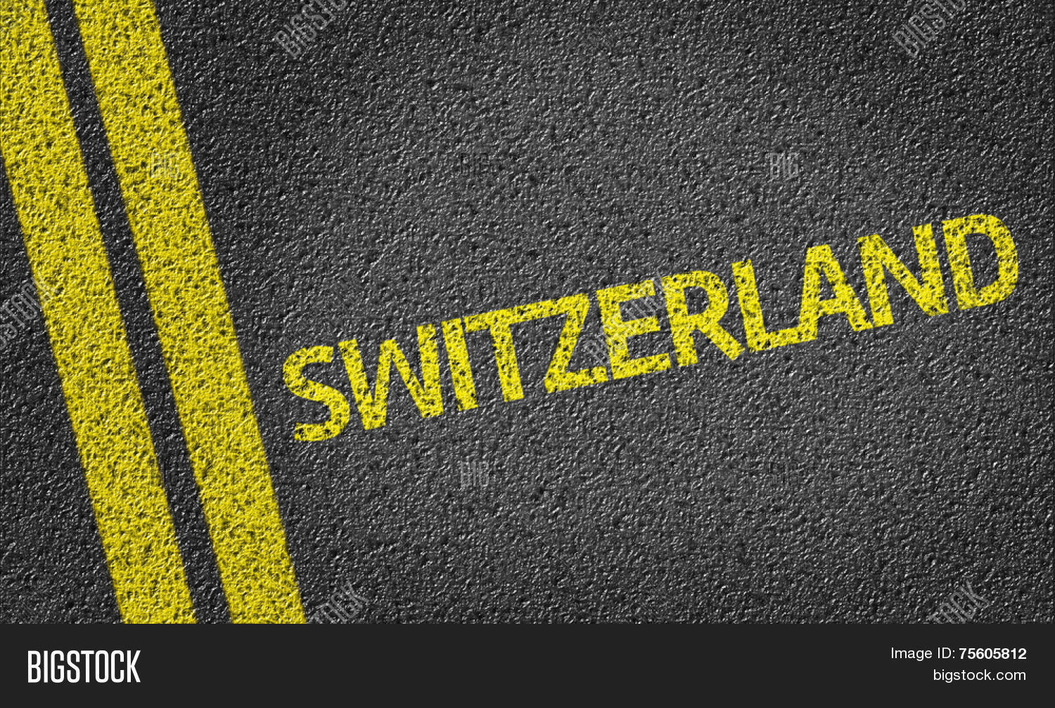 Switzerland Written On Image & Photo (Free Trial) | Bigstock
