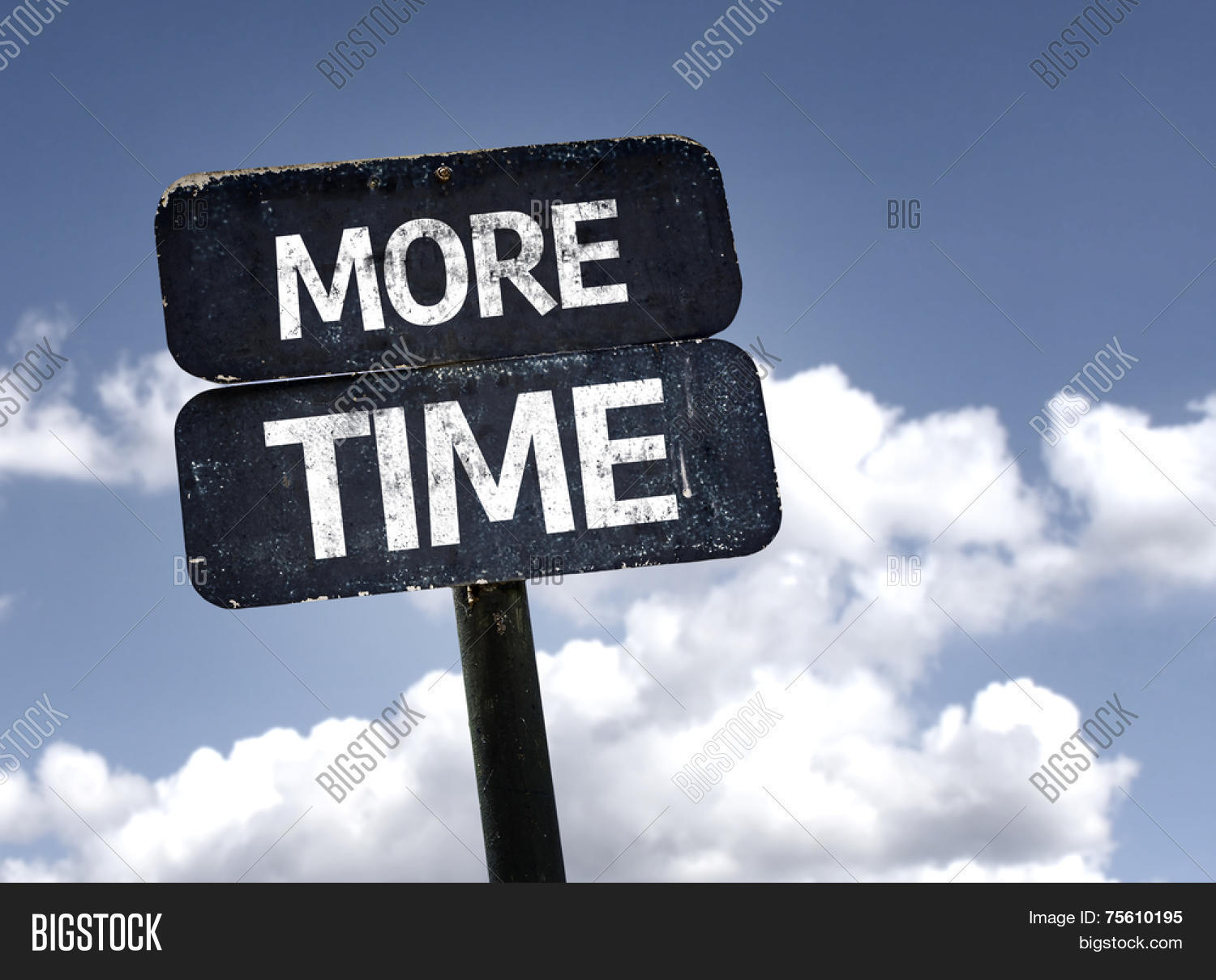 More Time Sign Clouds Image & Photo (Free Trial) | Bigstock