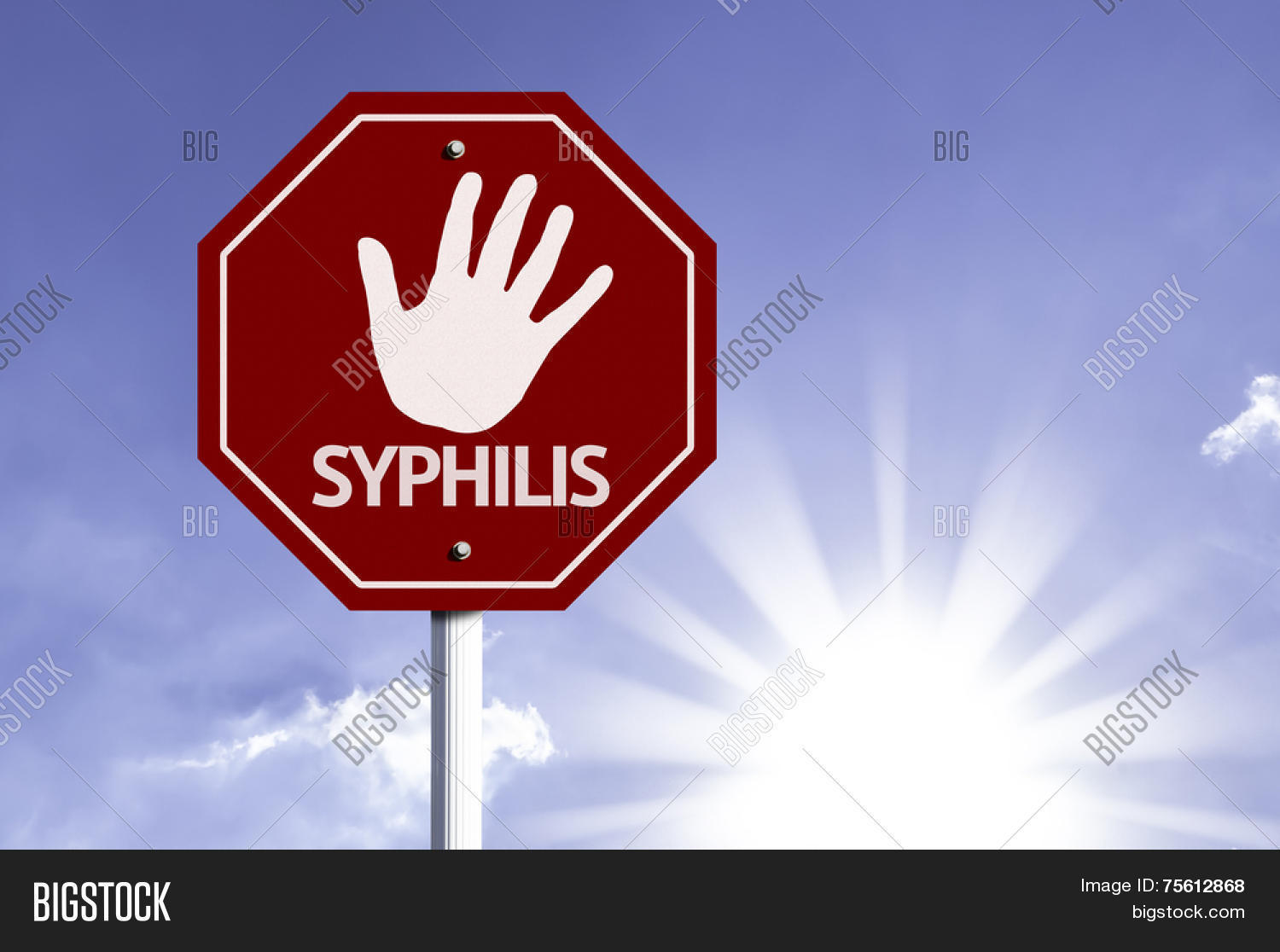 Stop Syphilis Red Sign Image & Photo (Free Trial) | Bigstock