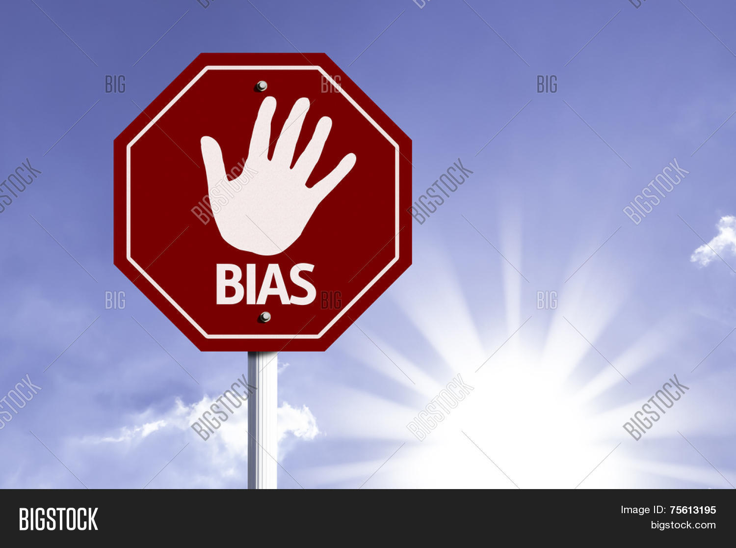 Stop Bias Red Sign Sun Image & Photo (Free Trial) | Bigstock